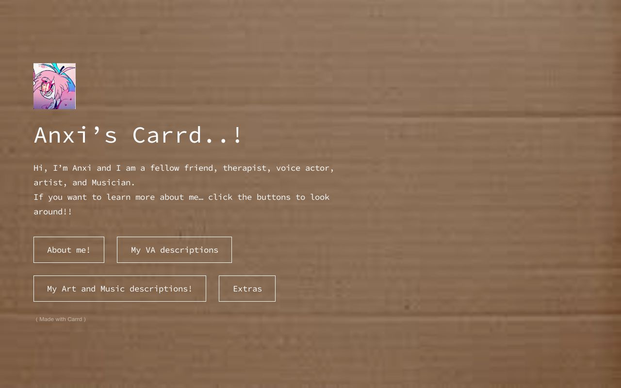 Anxi’s WIP